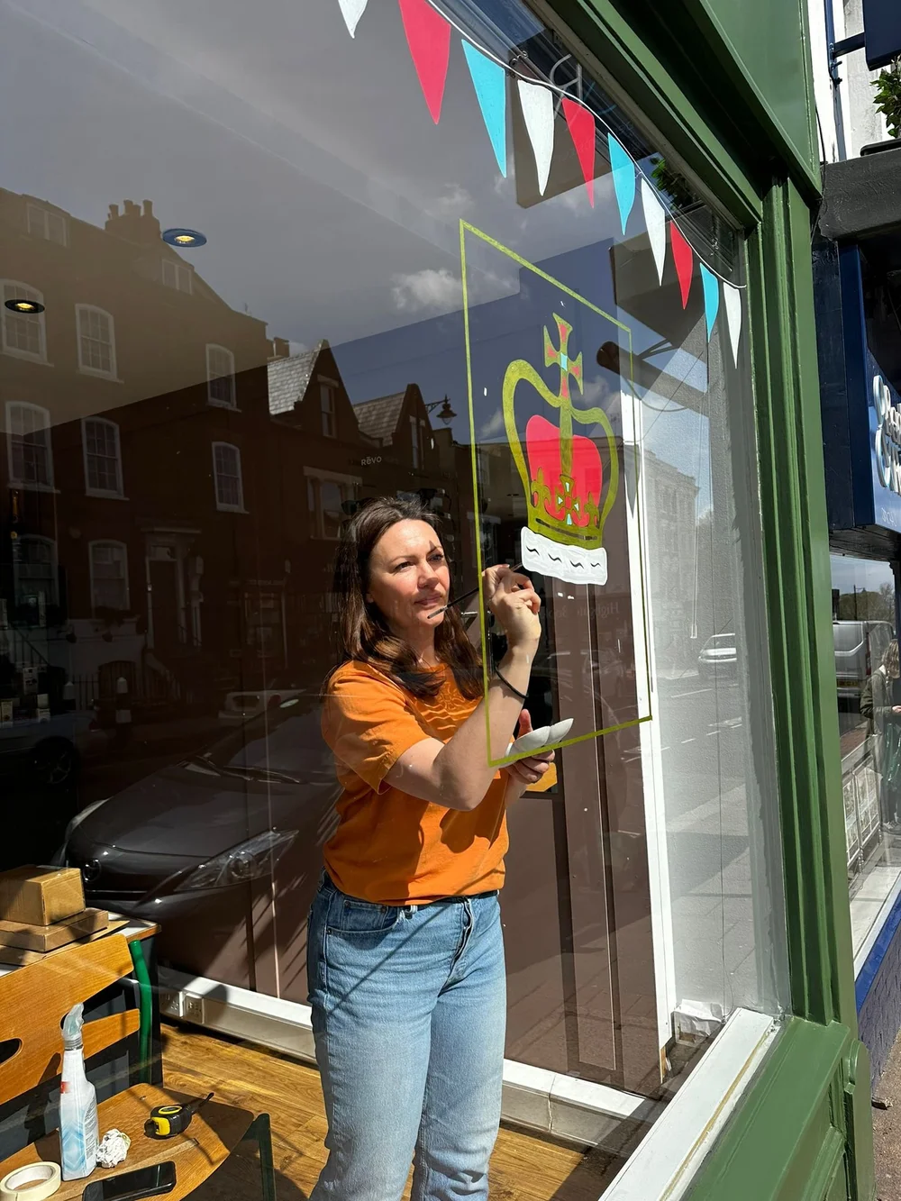 Hand Painted Window Art — Danielle Brooks Illustration