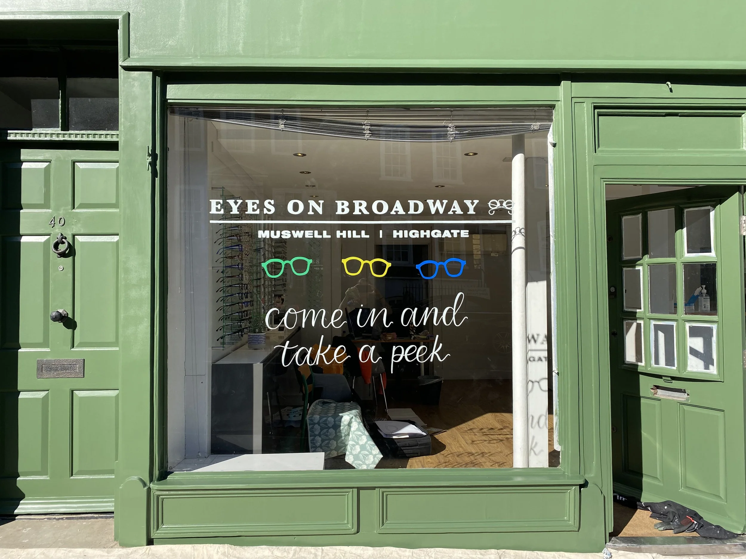 Hand Painted Window Art — Danielle Brooks Illustration