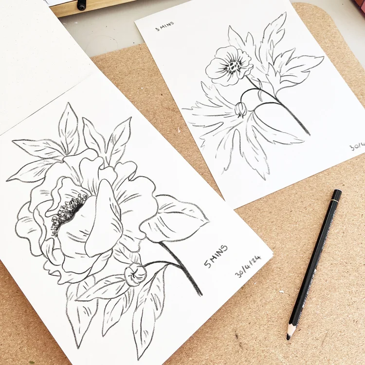 Quick Timer Drawings — Emma Webb Studio