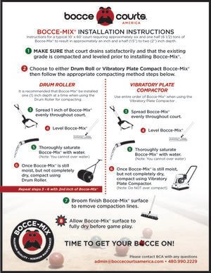 BOCCE-MIX INFO® — Bocce Courts America