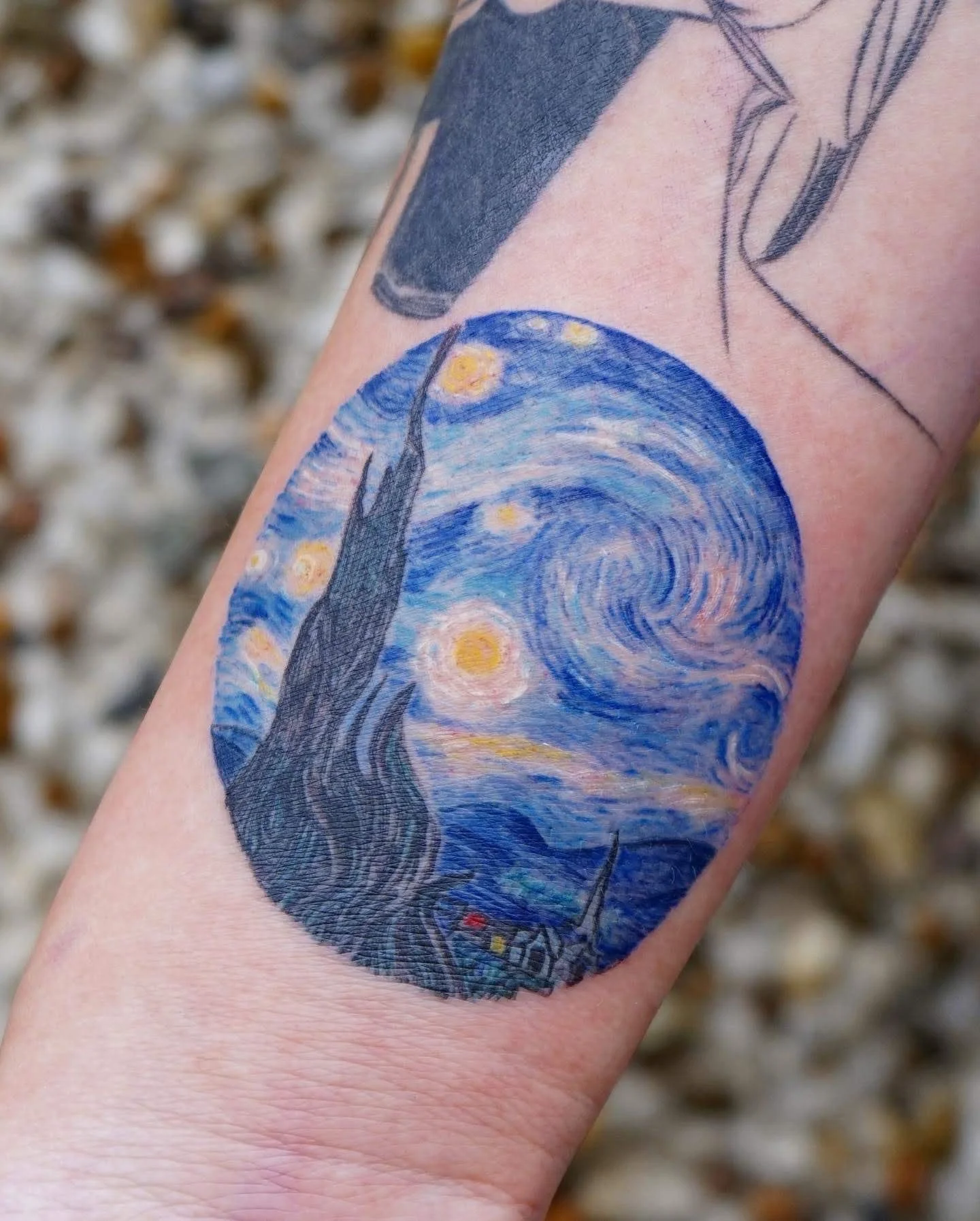 Starry Night Painting Tattoo