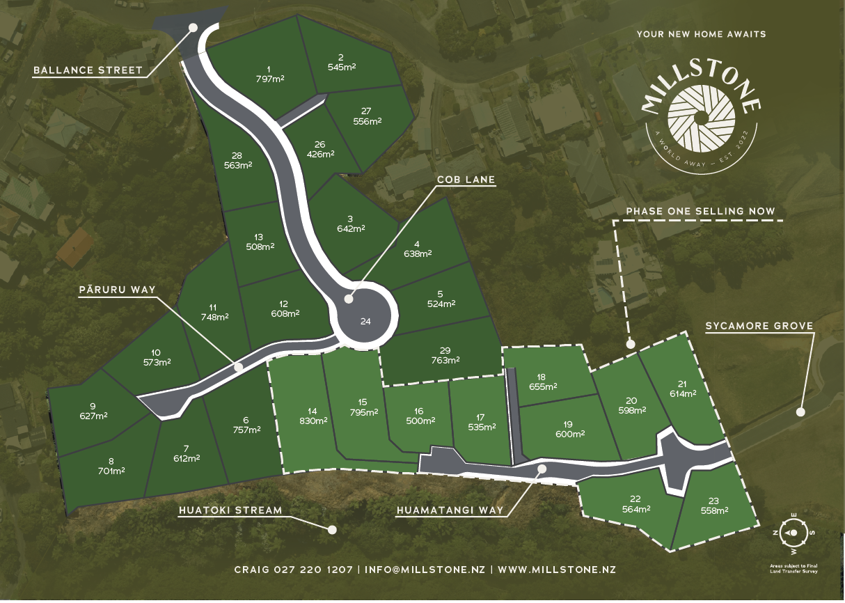 Sections For Sale — Millstone