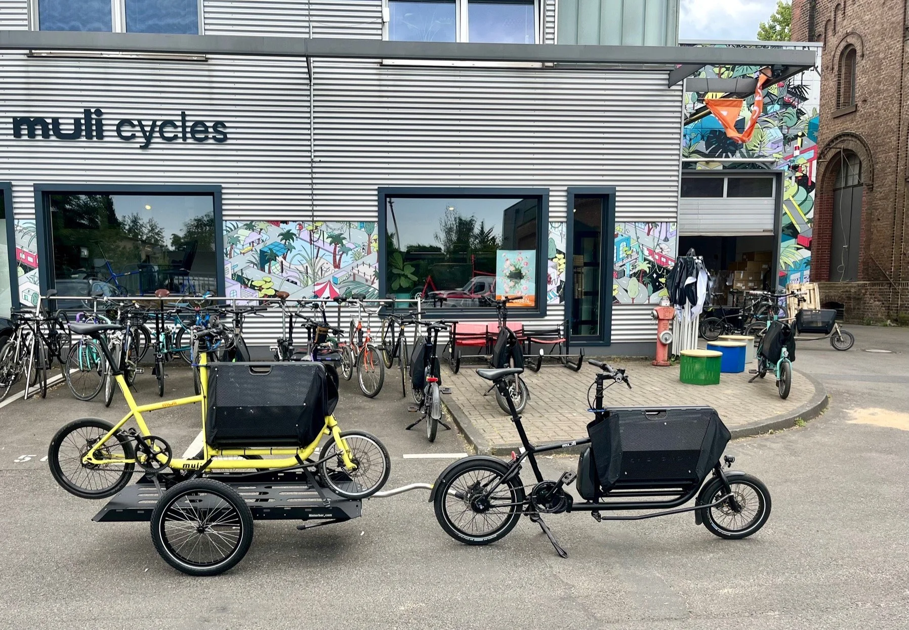 Hinterher Fahrradanhänger