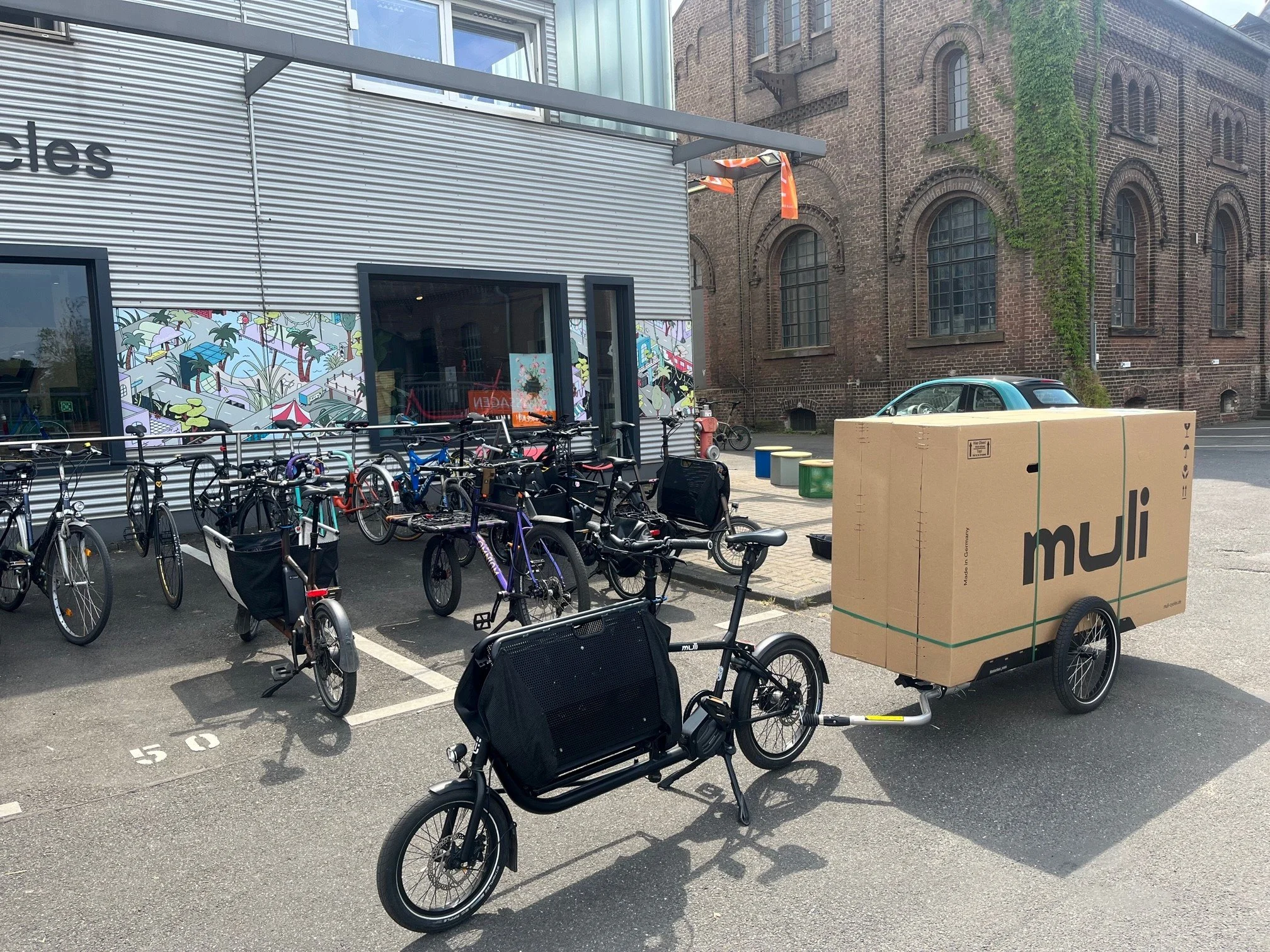 Hinterher Fahrradanhänger