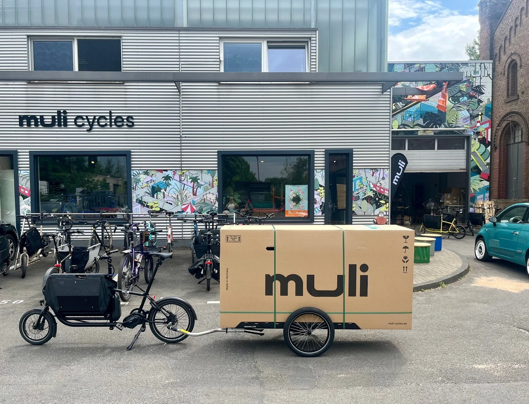 Hinterher Fahrradanhänger