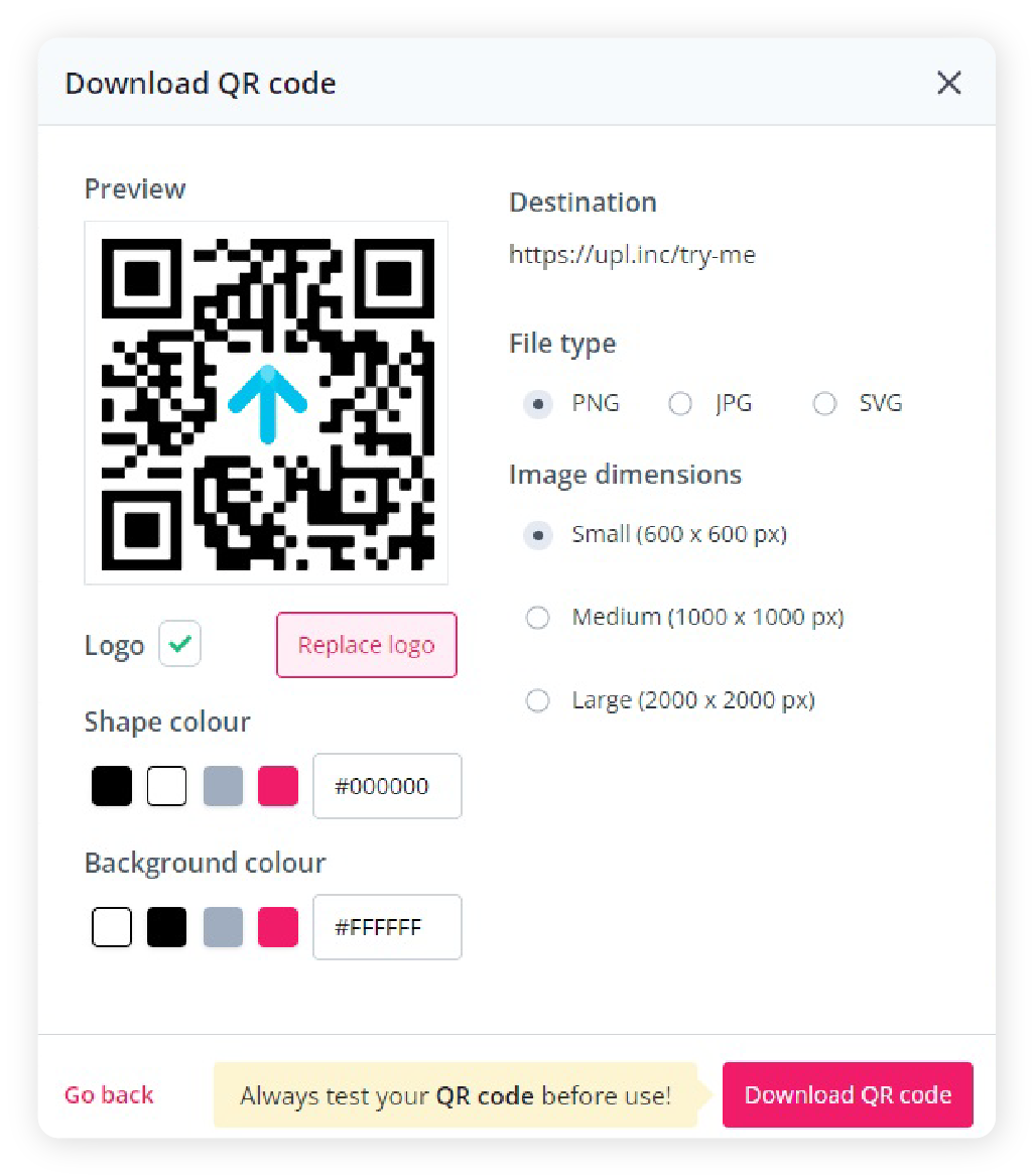 Uplifter - Create Custom QR Codes For Your Marketing Campaigns