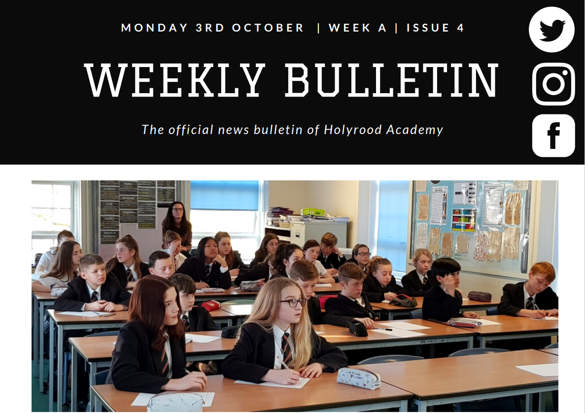 Blog 3 — Holyrood Academy