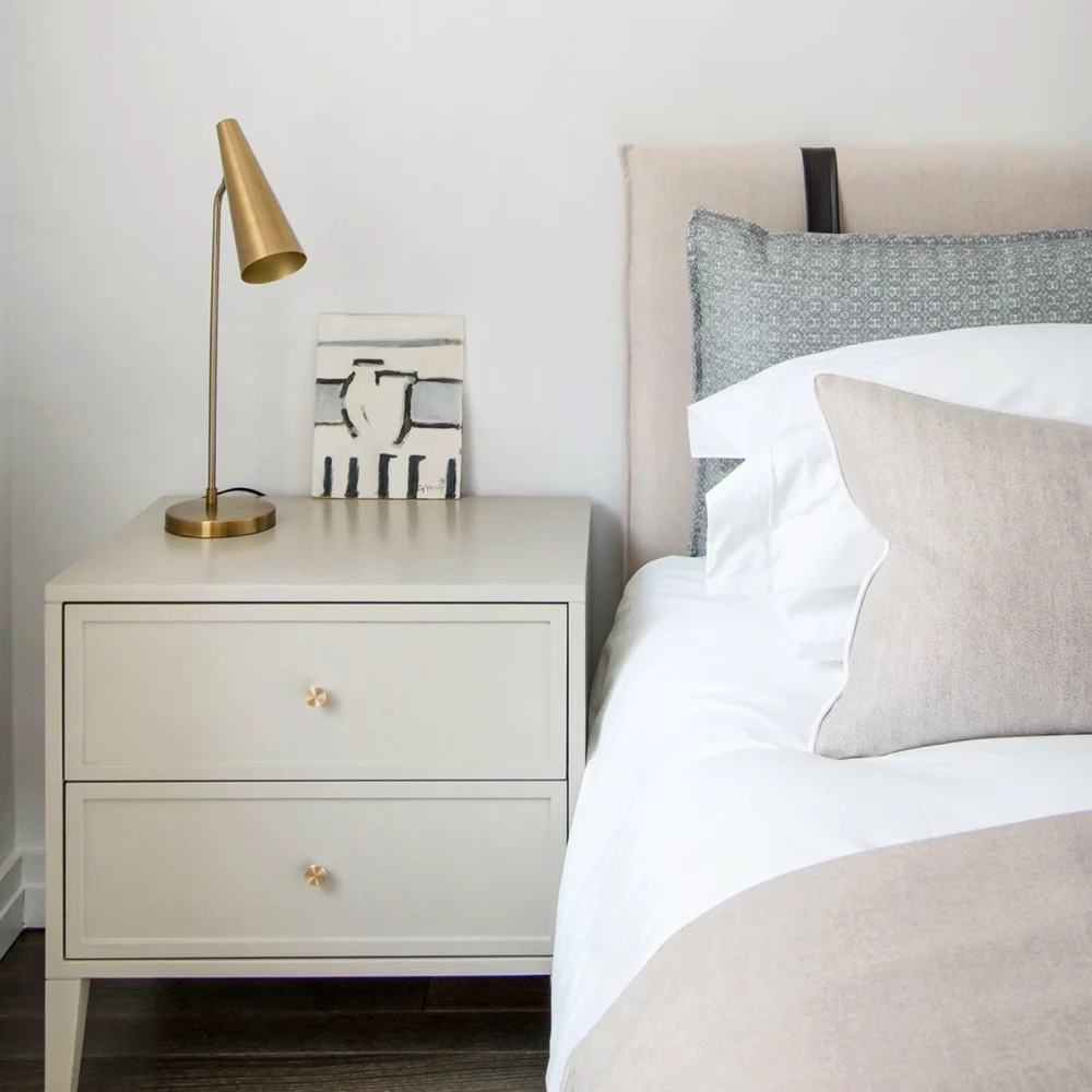 Double Drawer Bedside Table — Th2 Designs | Relaxed Luxury Interiors