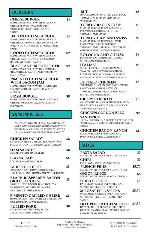 Sarah's Cafe and Bakery