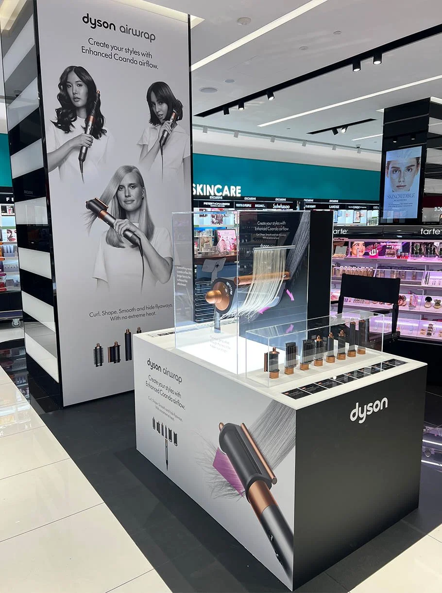 Dyson Retail Display Case Study | Art & Soul Creations