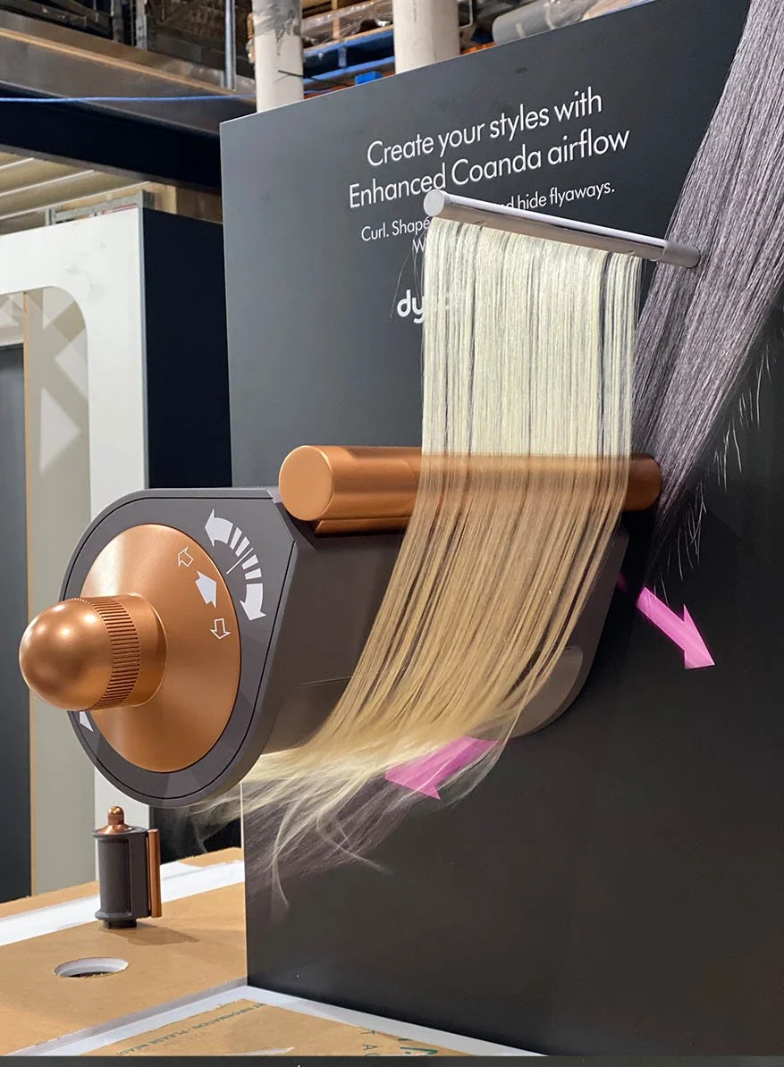 Dyson Retail Display Case Study | Art & Soul Creations