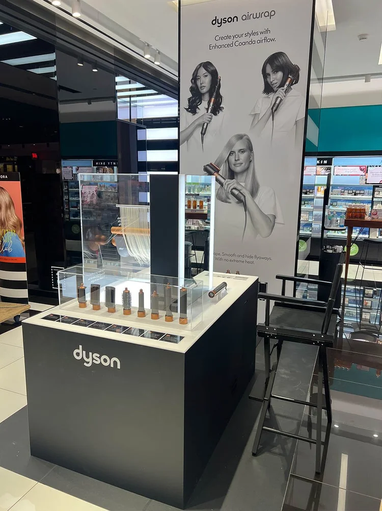 Dyson Retail Display Case Study | Art & Soul Creations