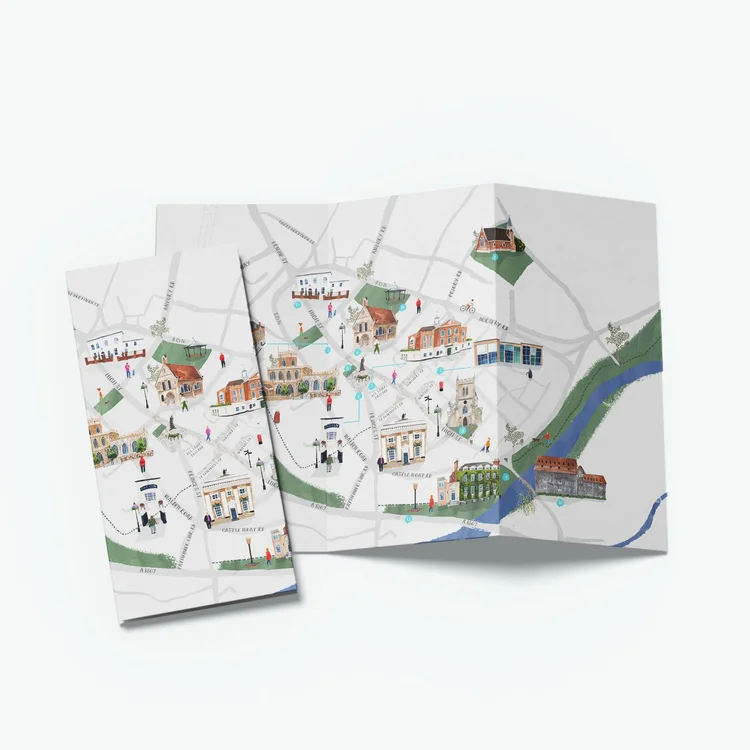 Illustrated Map for Huntingdon First — Helen Wallace