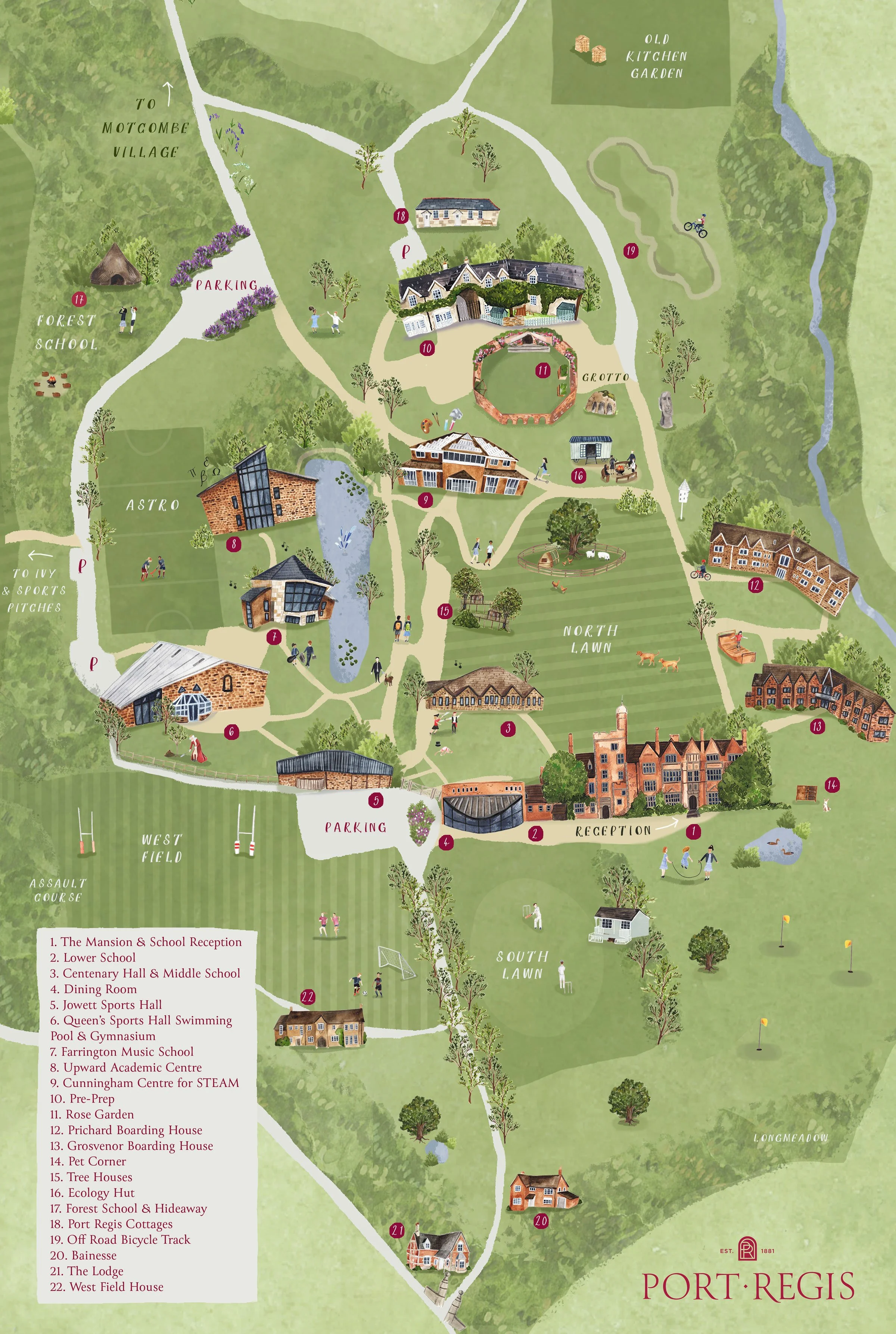 Port Regis School maps — Helen Wallace