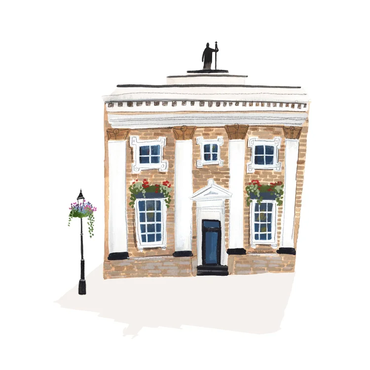 Illustrated Map for Huntingdon First — Helen Wallace