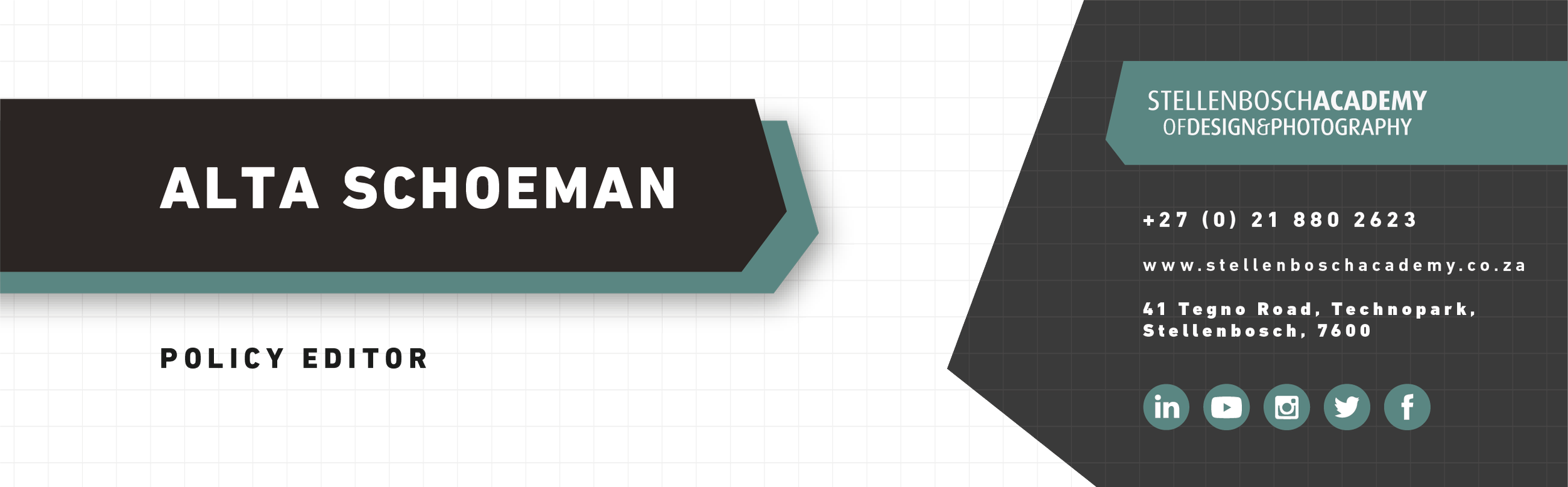 Email Signatures — Stellenbosch Academy