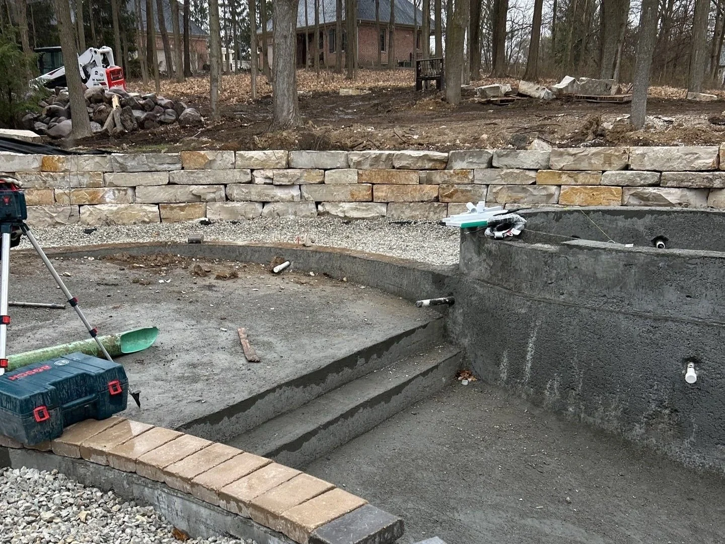 Stunning Natural Stone St. Charles Poolscape: Phase Two | Montano's ...