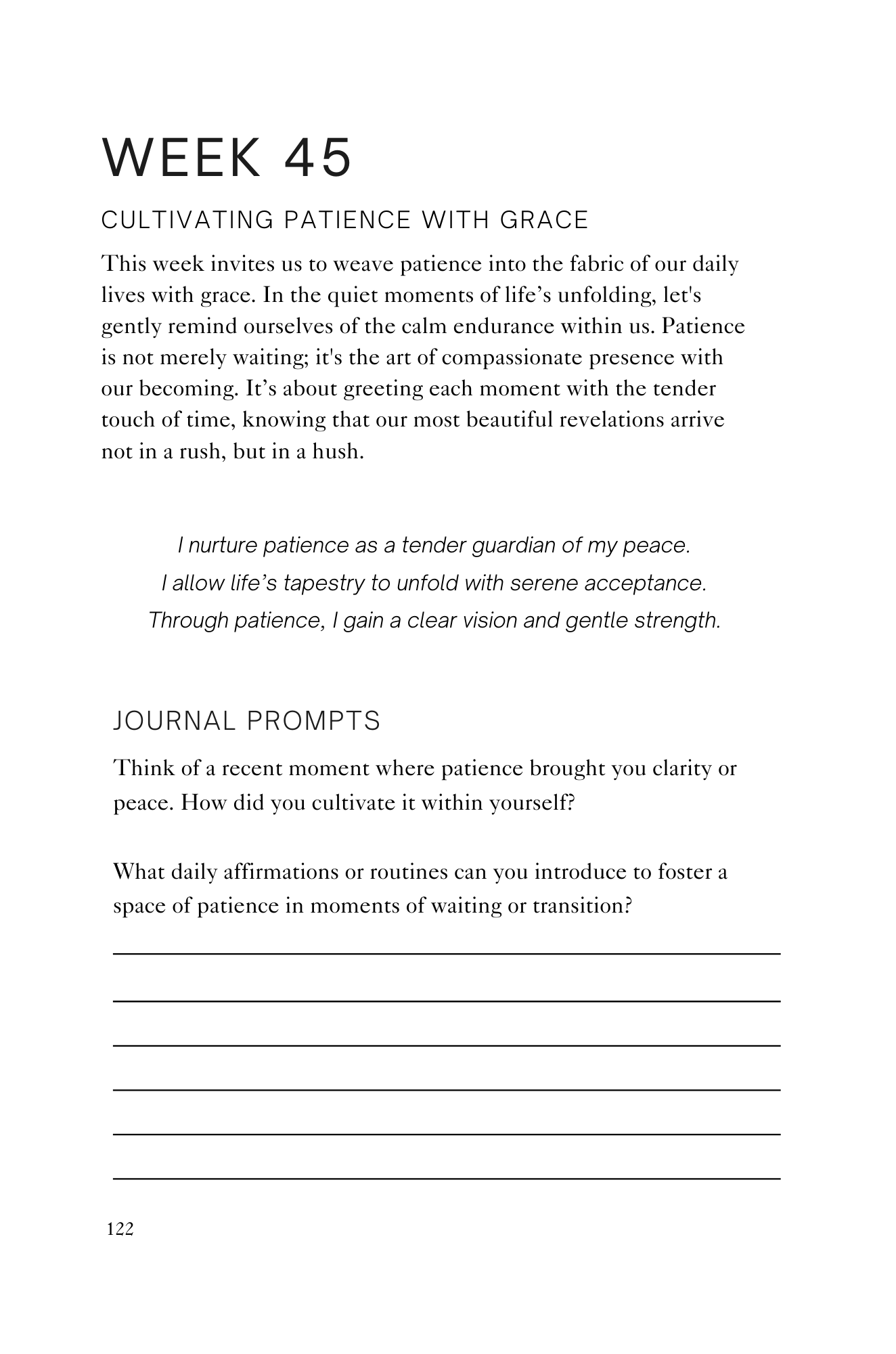The Return to You: A 52-Week Journal Infused with Mindful Reflections ...