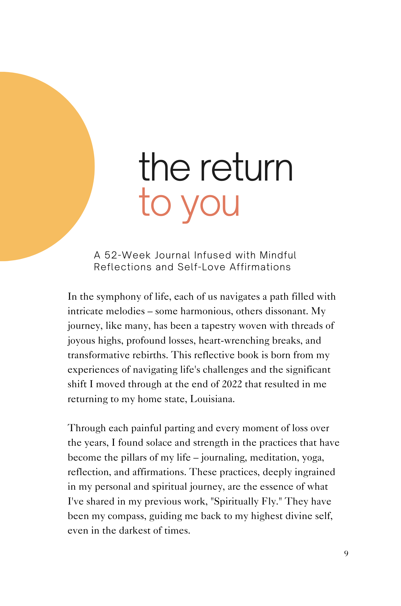 The Return to You: A 52-Week Journal Infused with Mindful Reflections ...