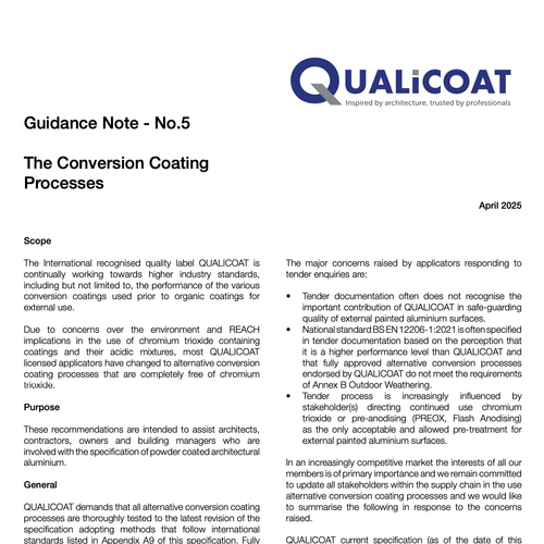 Documents & Services — QUALICOAT UK & Ireland