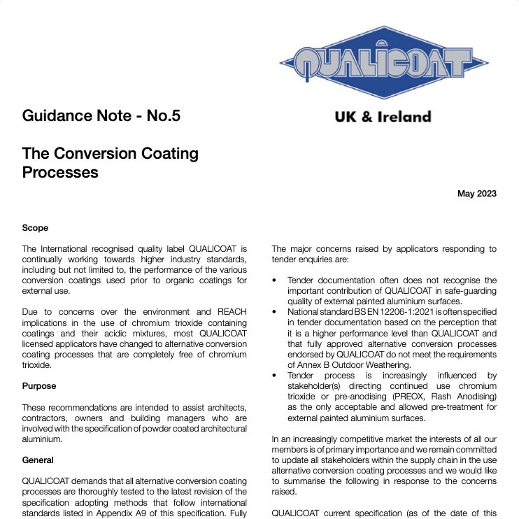 Documents & Services — QUALICOAT UK & Ireland