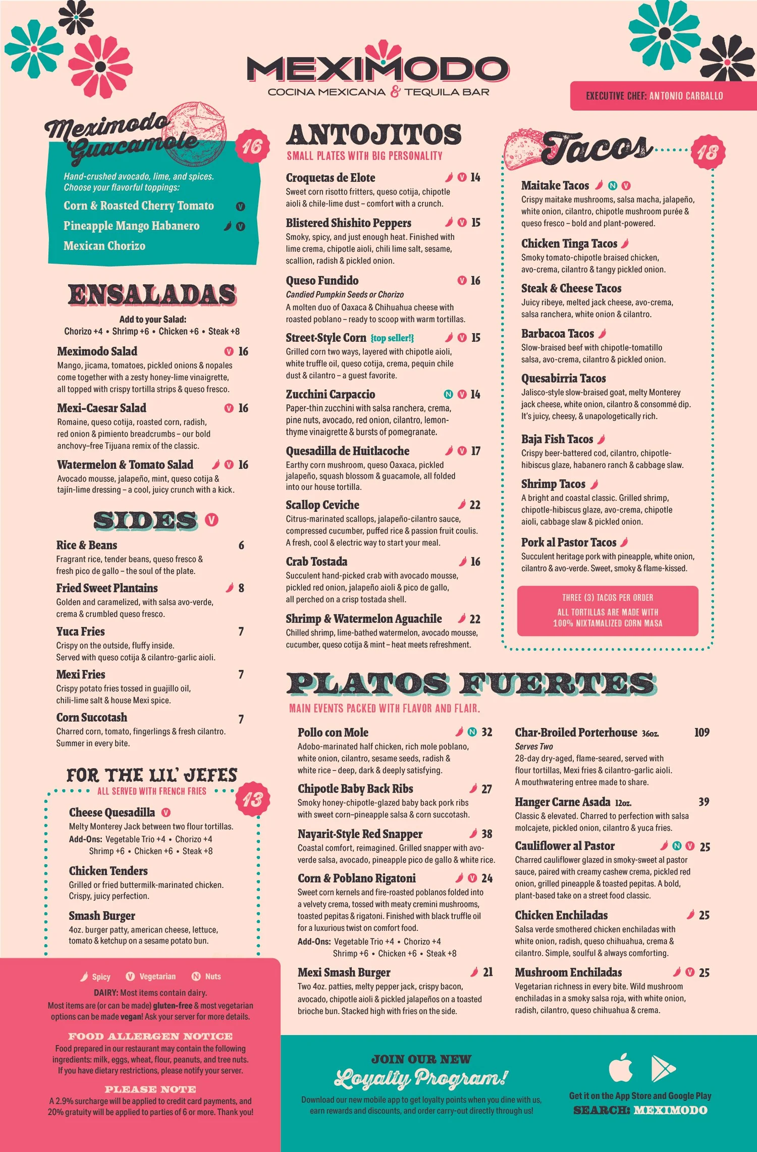 Dinner Menu | Discover, Savor, Enjoy Your Cocktail — Meximodo - Cocina ...