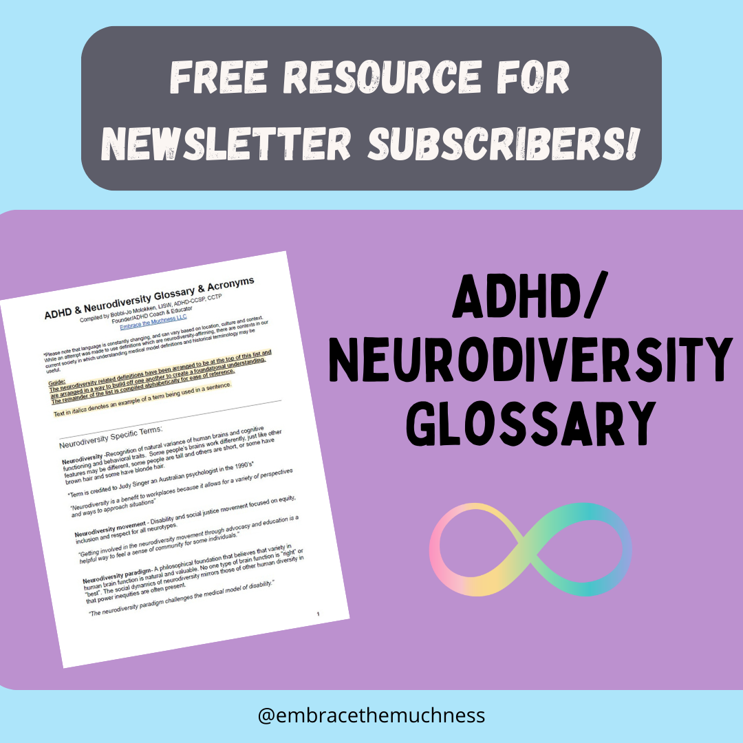 Embrace the Muchness: ADHD Coaching, Education, and Consultation with ...