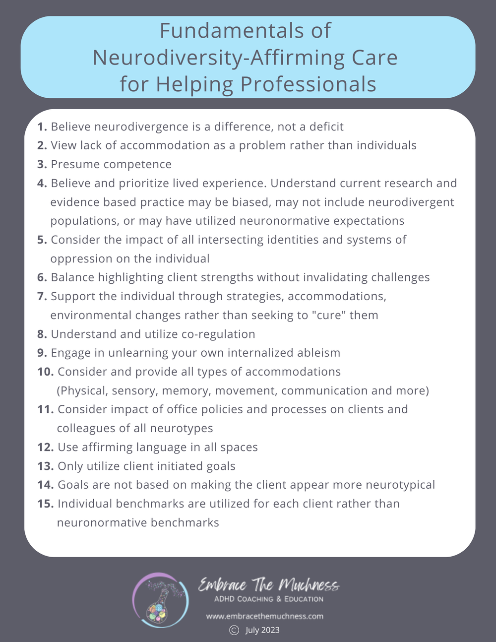 A Guide to Becoming a Neurodiversity-Affirming Helping Professional ...