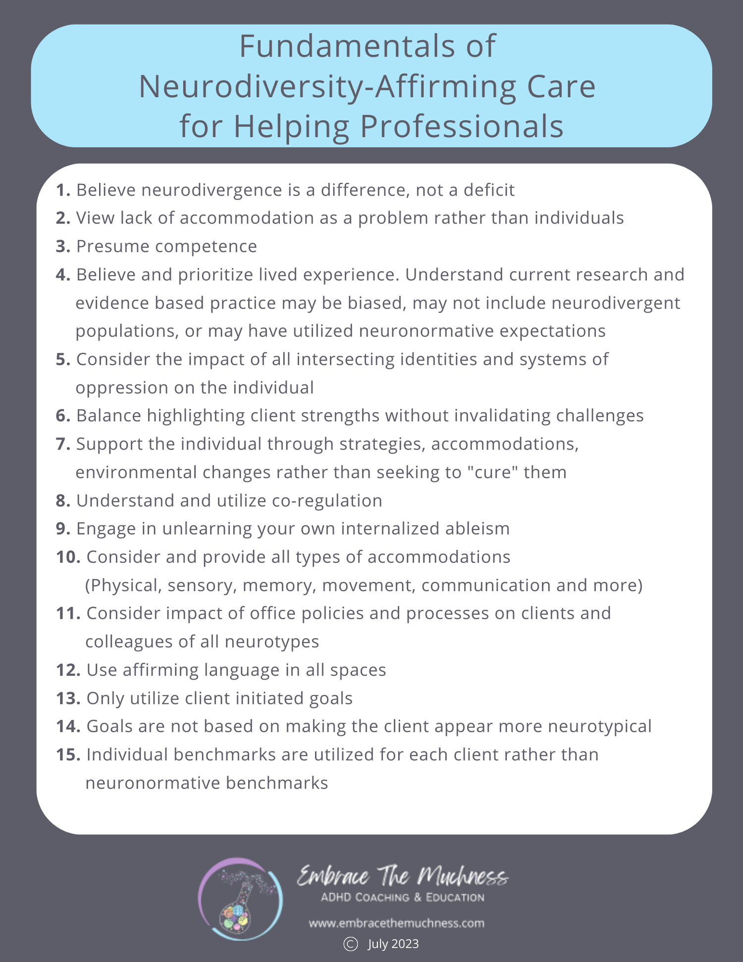 A Guide to Becoming a Neurodiversity-Affirming Helping Professional ...