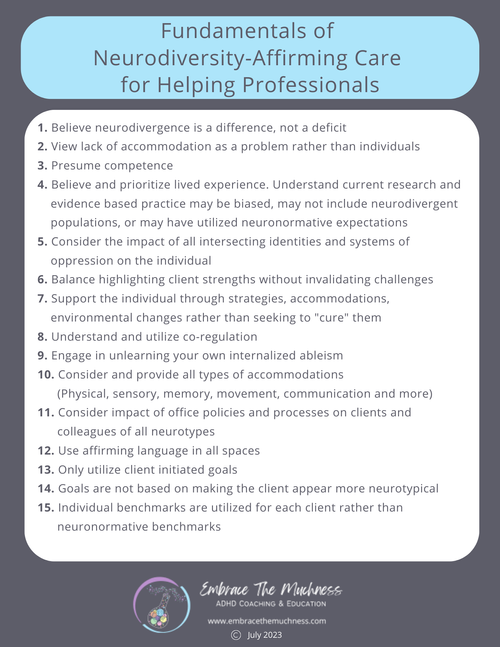 A Guide to Becoming a Neurodiversity-Affirming Helping Professional ...