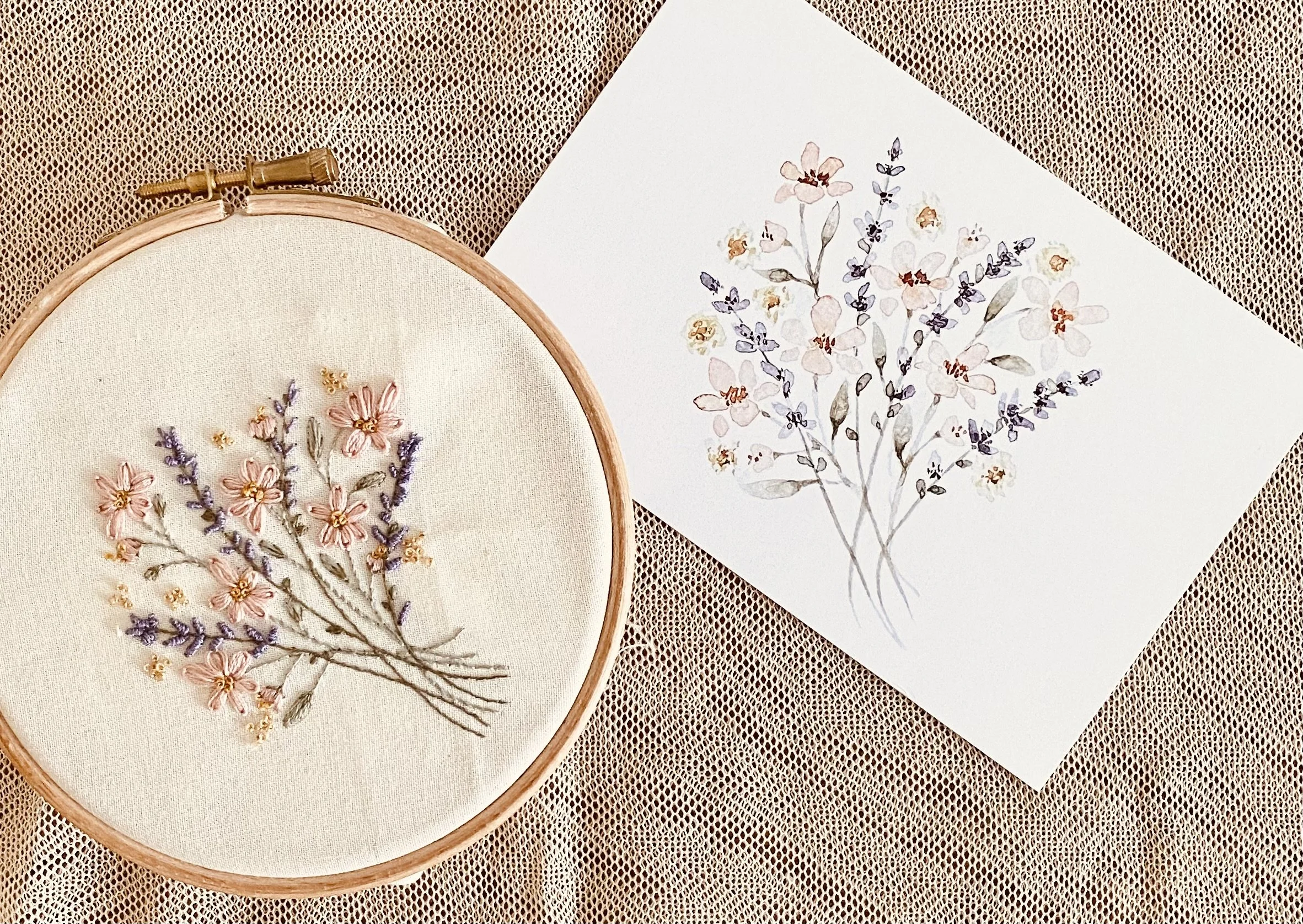Dried Flowers Embroidery Kit — Julias Broderie