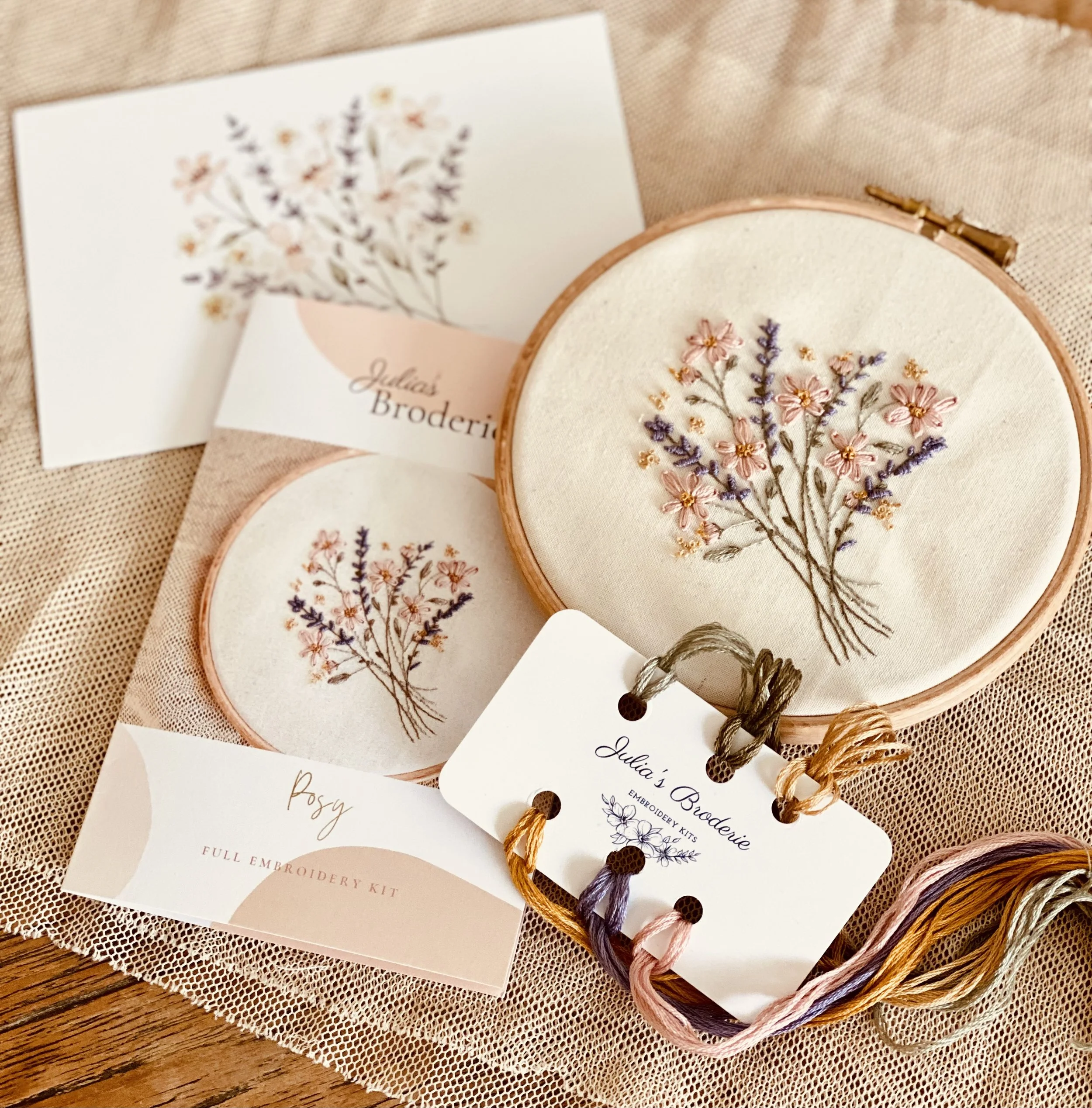 Stitch Garden Sampler, Easy Embroidery Kit for Beginners — Julias Broderie
