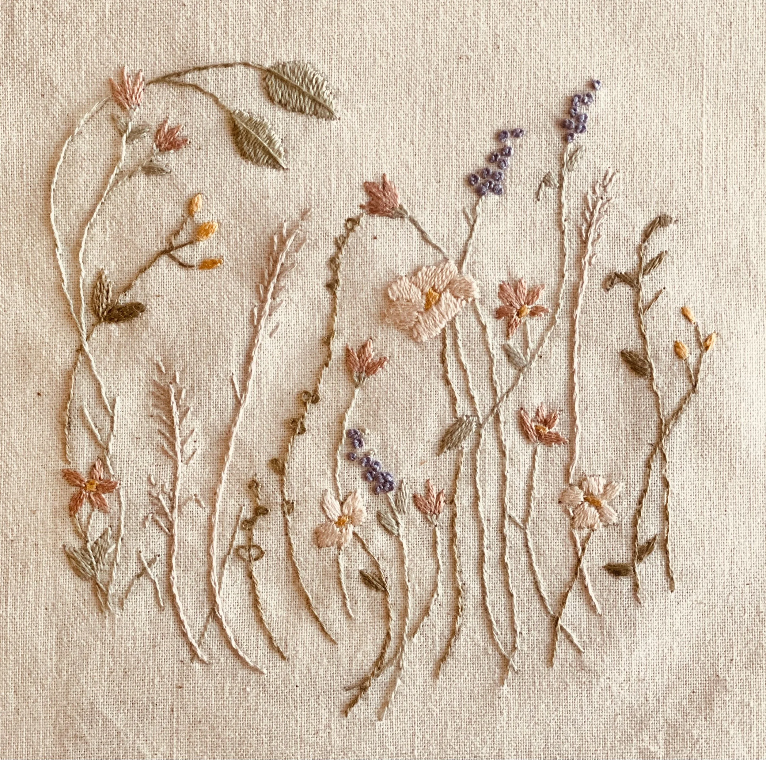 Dried Flowers Embroidery Kit — Julias Broderie