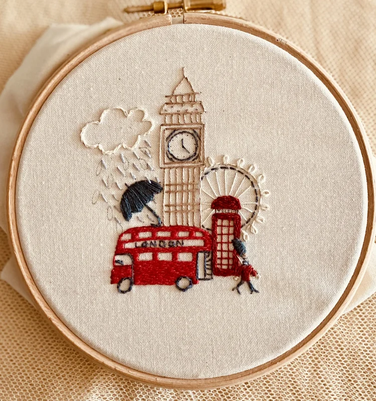 Upper West Side Embroidery Kit — Julias Broderie