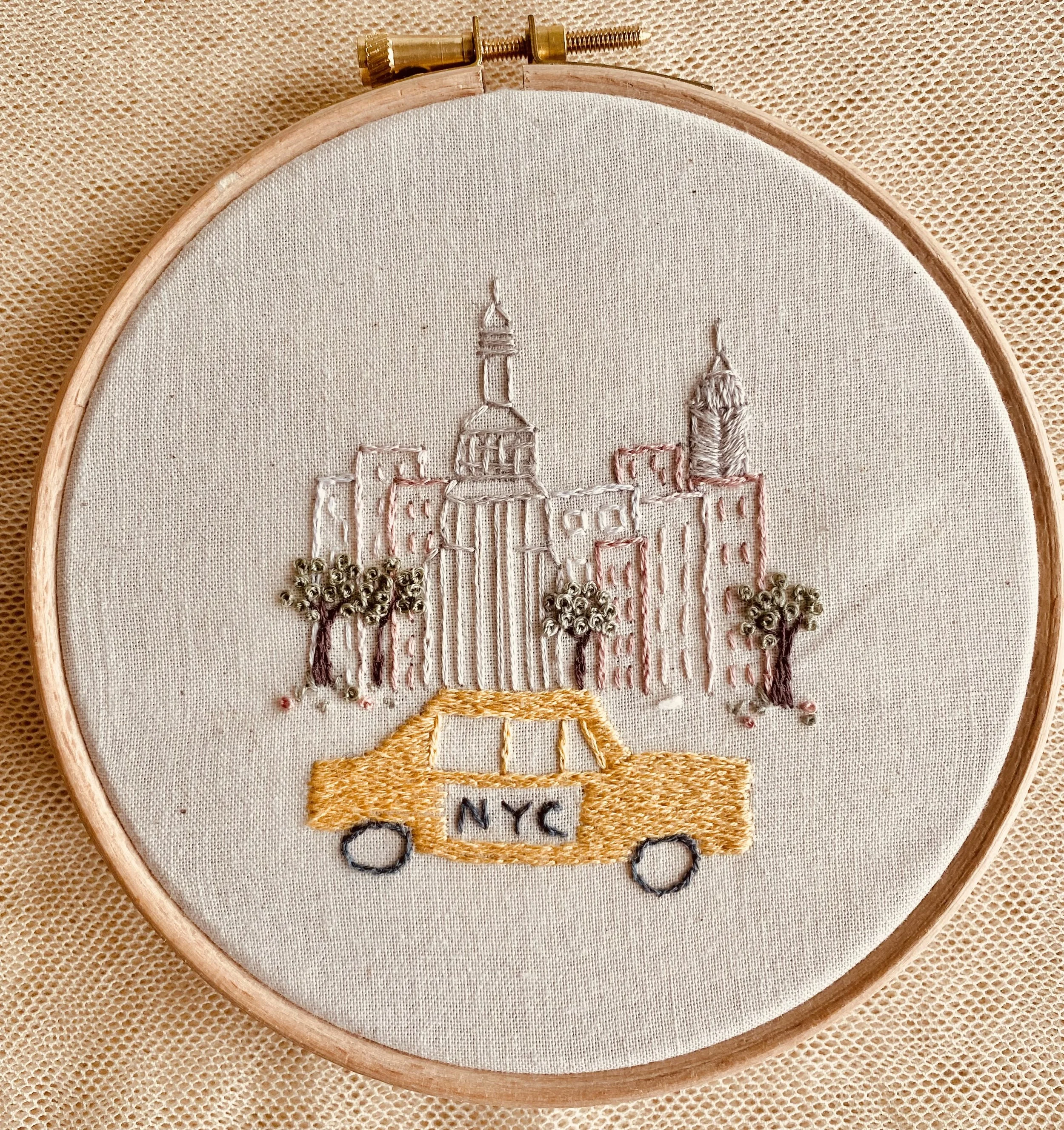 Upper West Side Embroidery Kit — Julias Broderie
