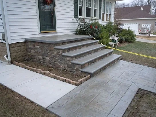 Decorative Steps Photo Gallery — patrickbreenstampedconcrete