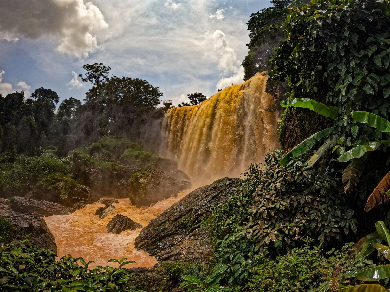 A day out from Da Lat - The Elephant Waterfalls , Linh An Pagoda and an ...