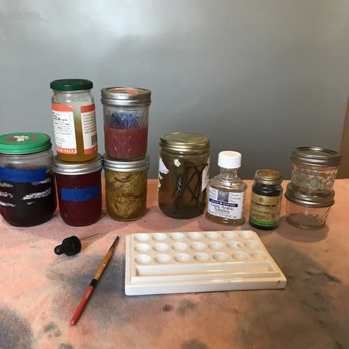 Dyeing Paper and Making Ink — FOUR RABBIT