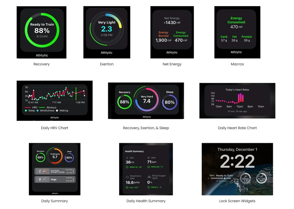 iPhone Widgets — Athlytic