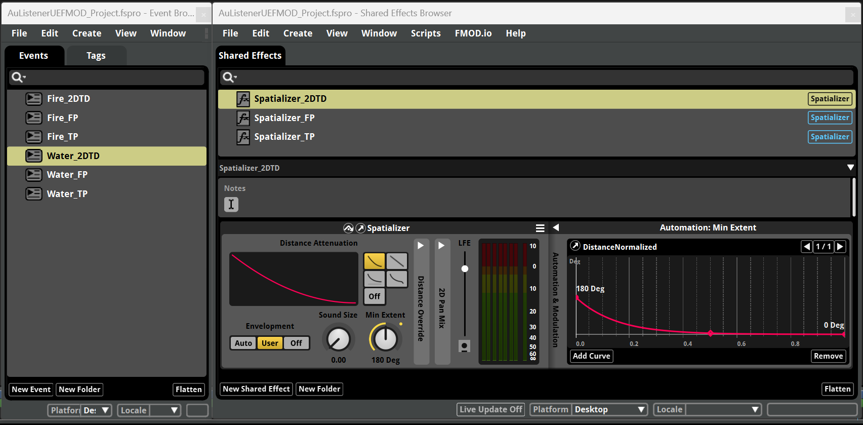 Setting up the 3D Audio Listener in Unreal Engine and FMOD — Above Noise Studios