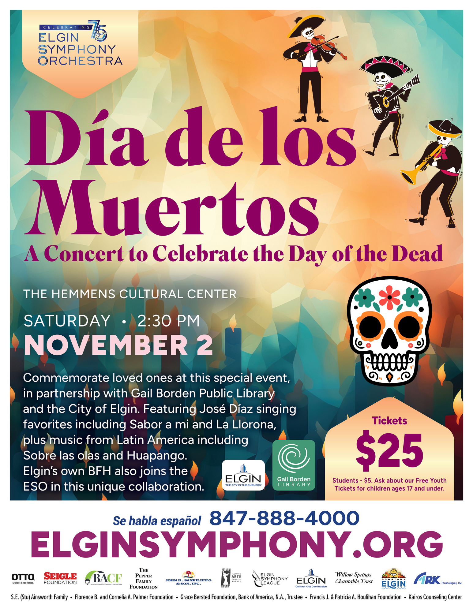Elgin Symphony Orchestra’s Día de los Muertos concert on Nov. 2 ...