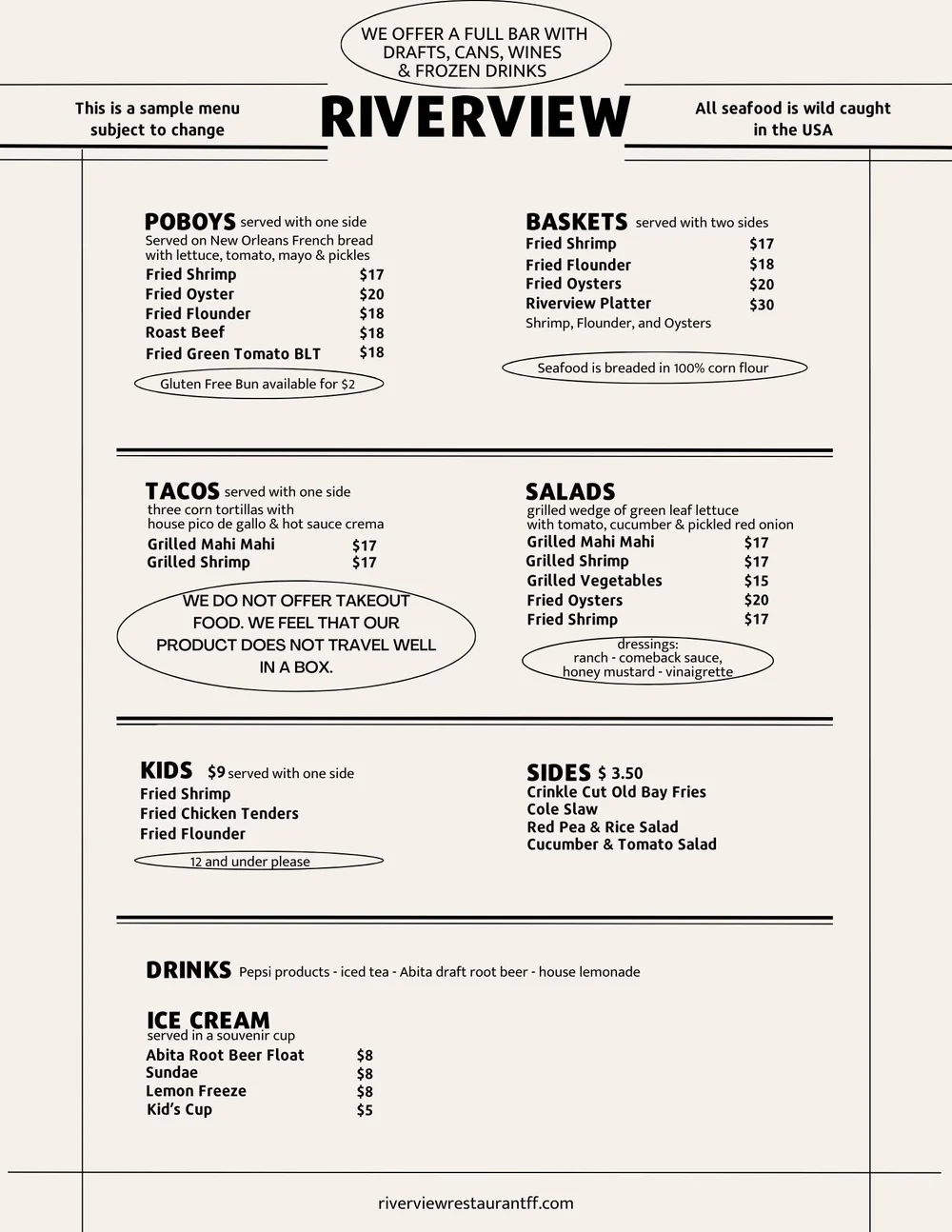 Riverview Restaurant — Riverview Restaurant