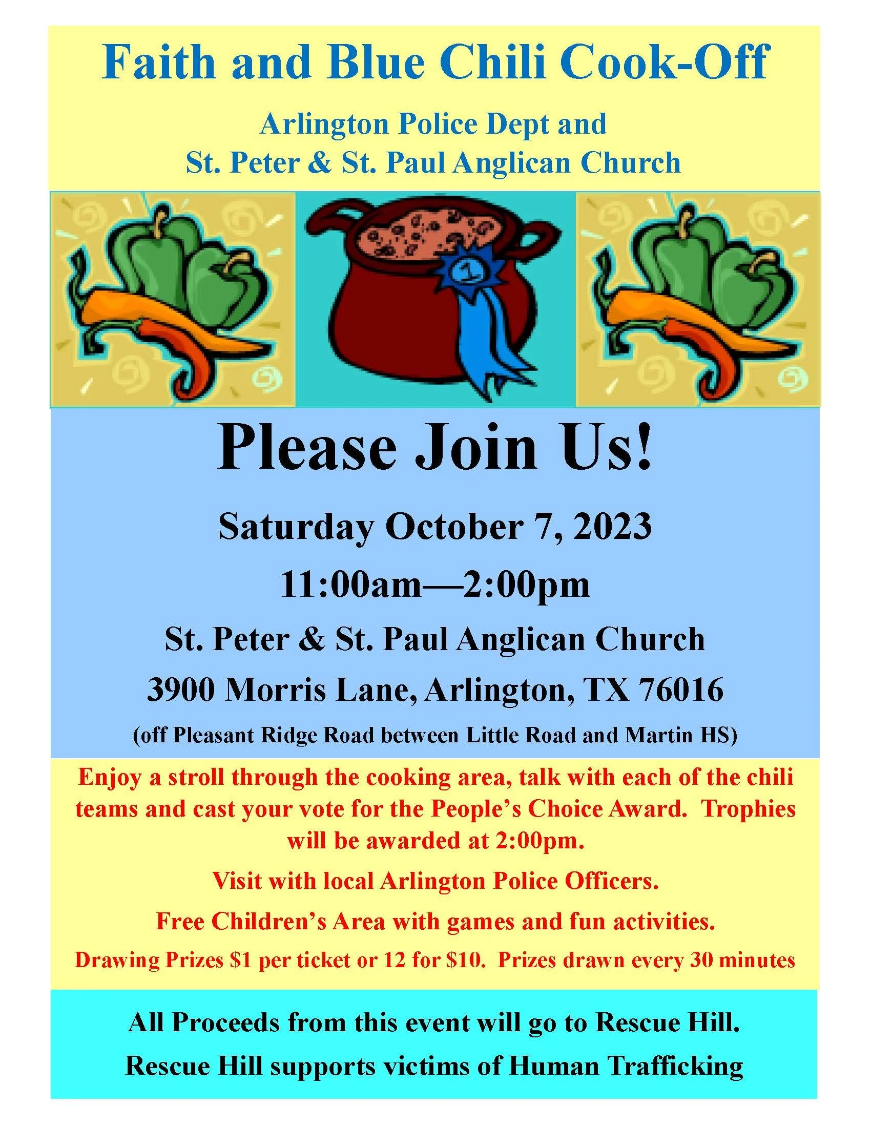 Church Chili Cook Off Flyer