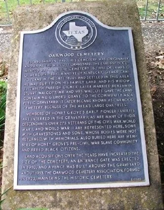 Oakwood Cemetery — Fannin County Historical Commission