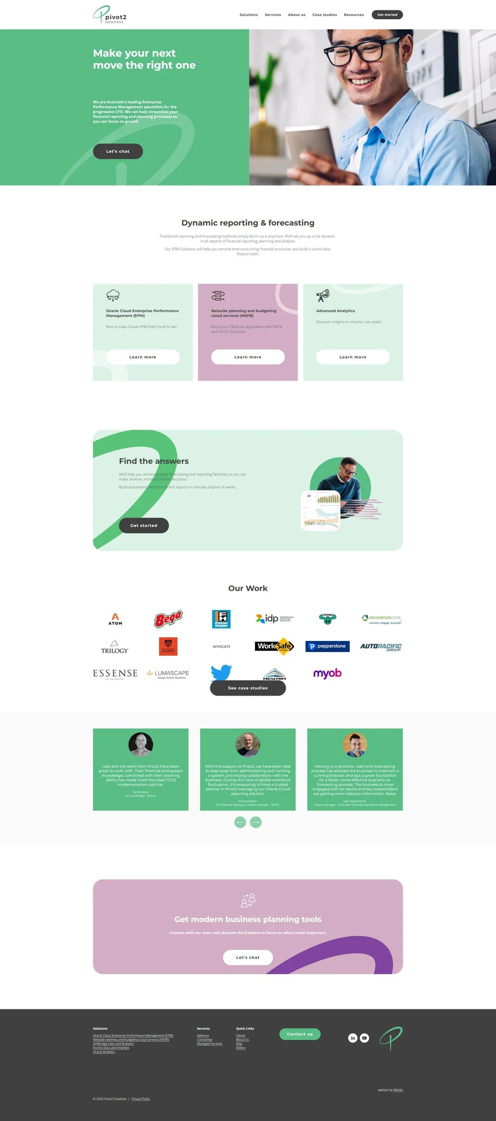 Website for IT consultancy developed by a Squarespace web Developer ...