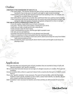 Psalm 19 Summary - 5 Minute Bible Study — 2BeLikeChrist