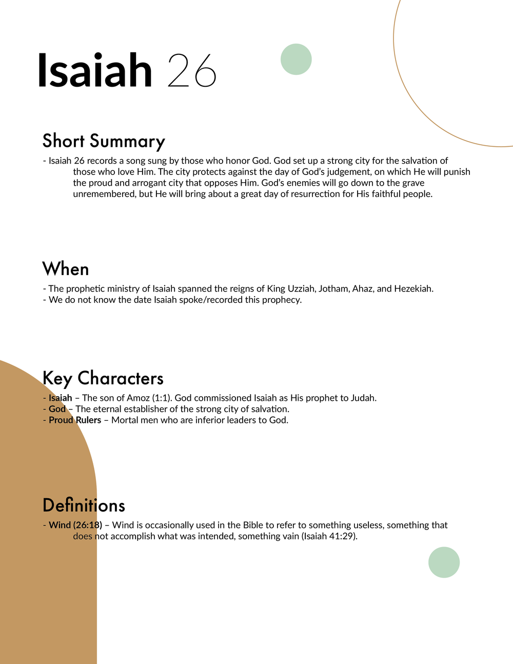 Isaiah 26 - Bible Study in 5 Minutes — 2BeLikeChrist