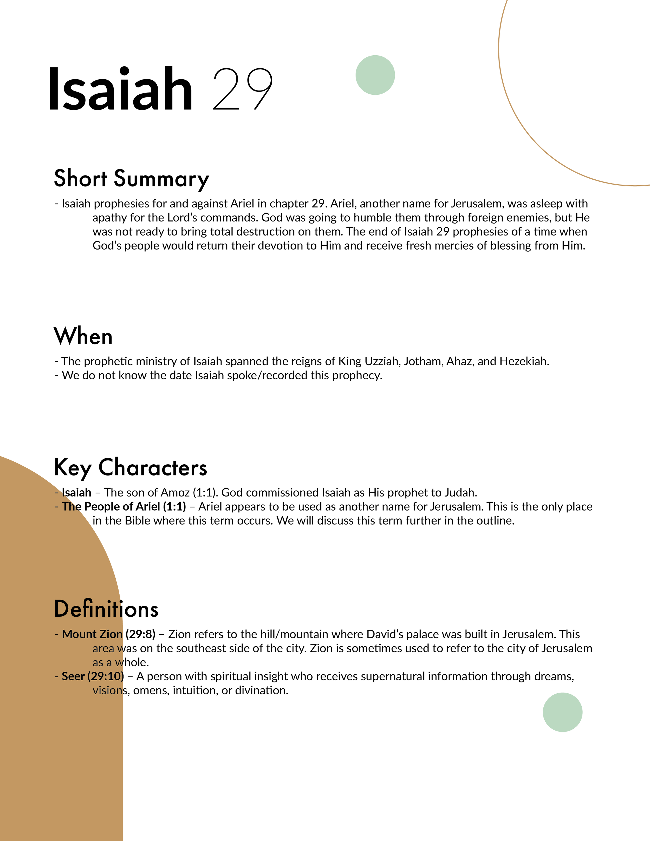 Isaiah 29 - Bible Study in 5 Minutes — 2BeLikeChrist