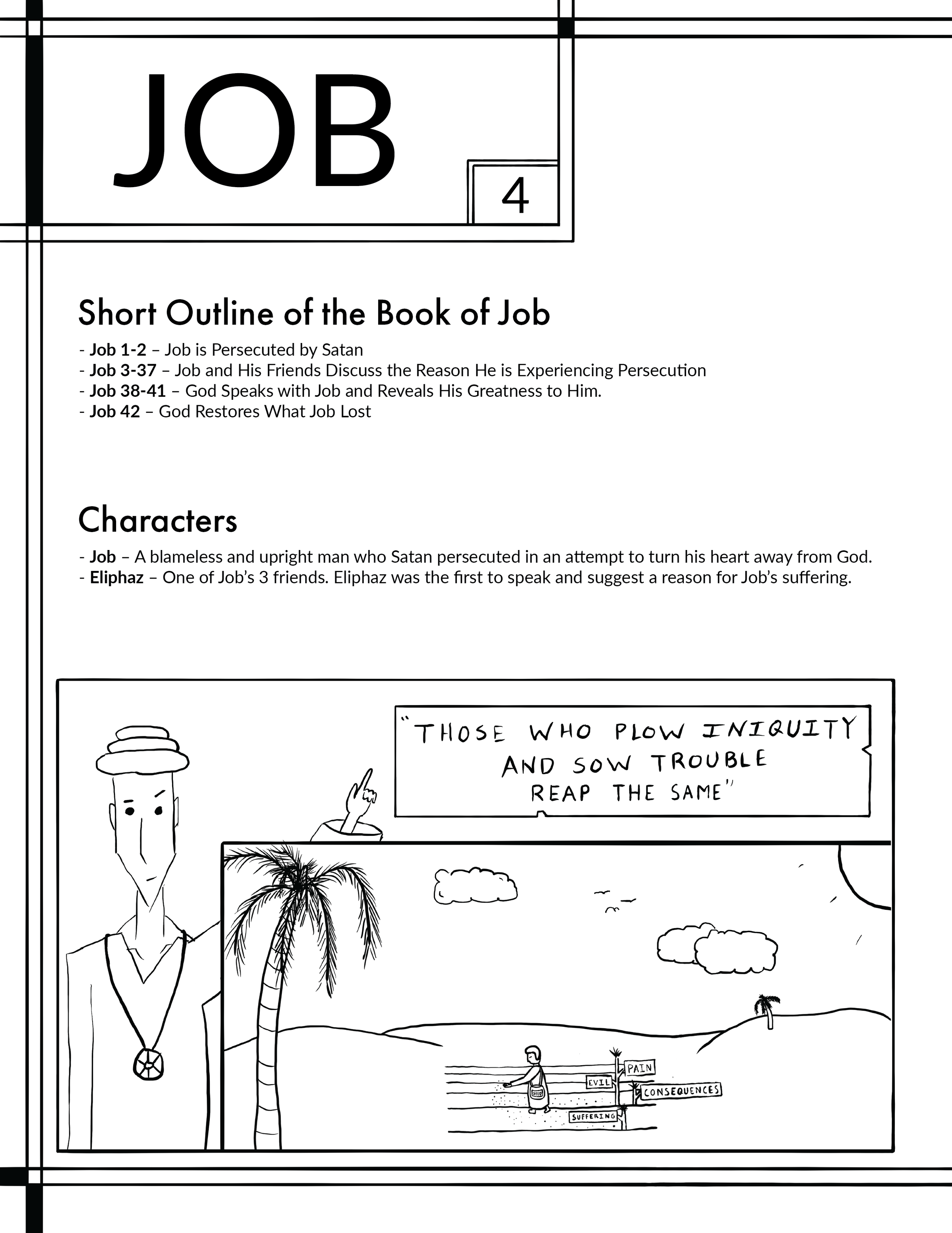 Job 4 Summary - 5 Minute Bible Study — 2BeLikeChrist