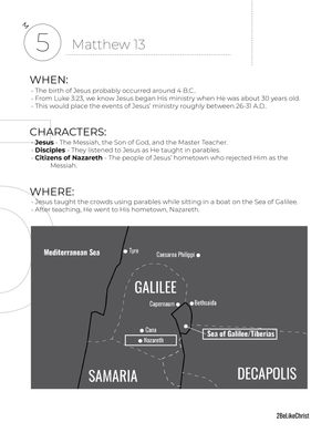 Matthew 13 Summary - Quick Bible Study — 2BeLikeChrist